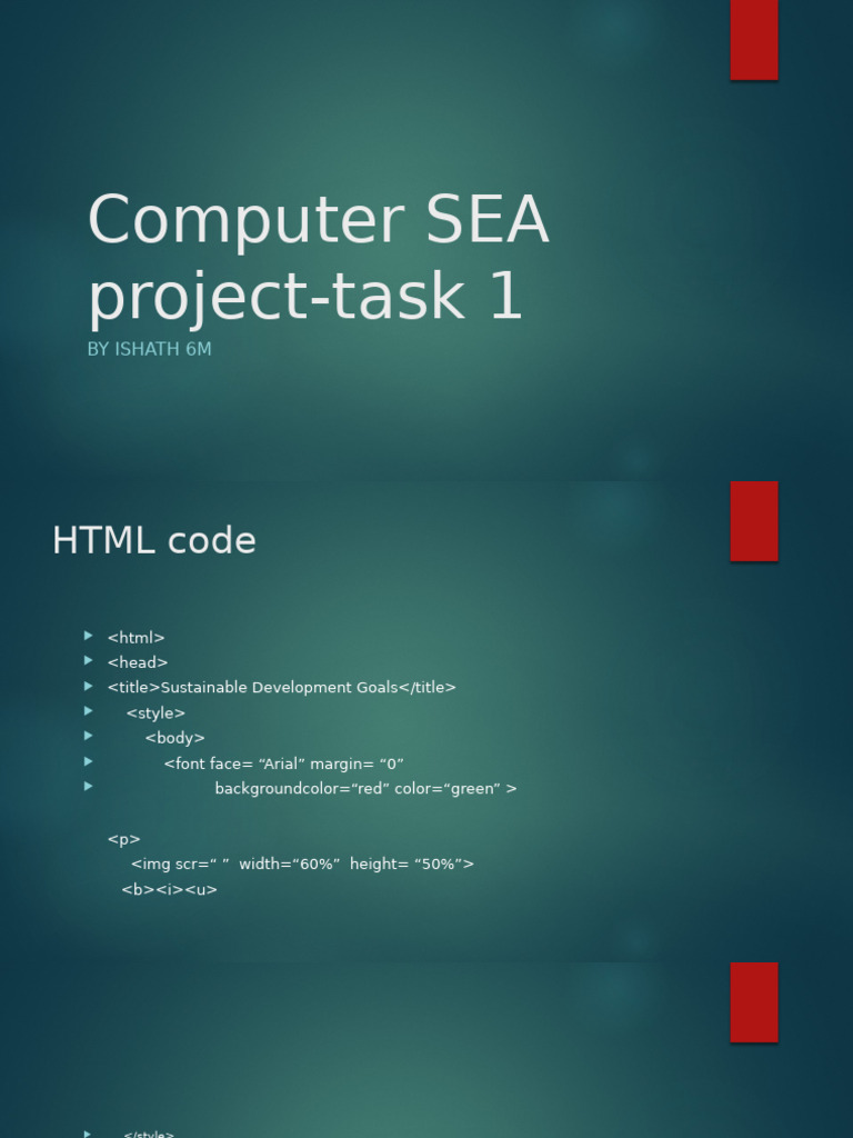 Computer SEA Project-Task 1 | PDF | Art