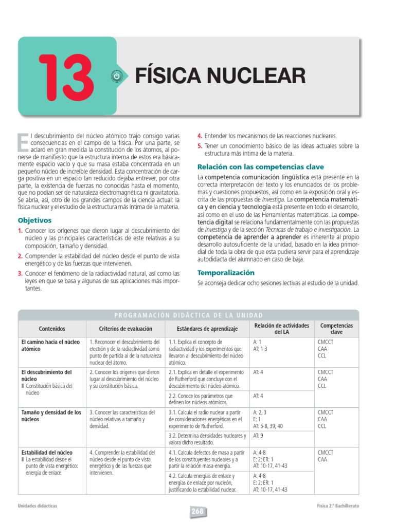 13 F-Sica Nuclear | PDF | Núcleo atómico | Desintegración radioactiva