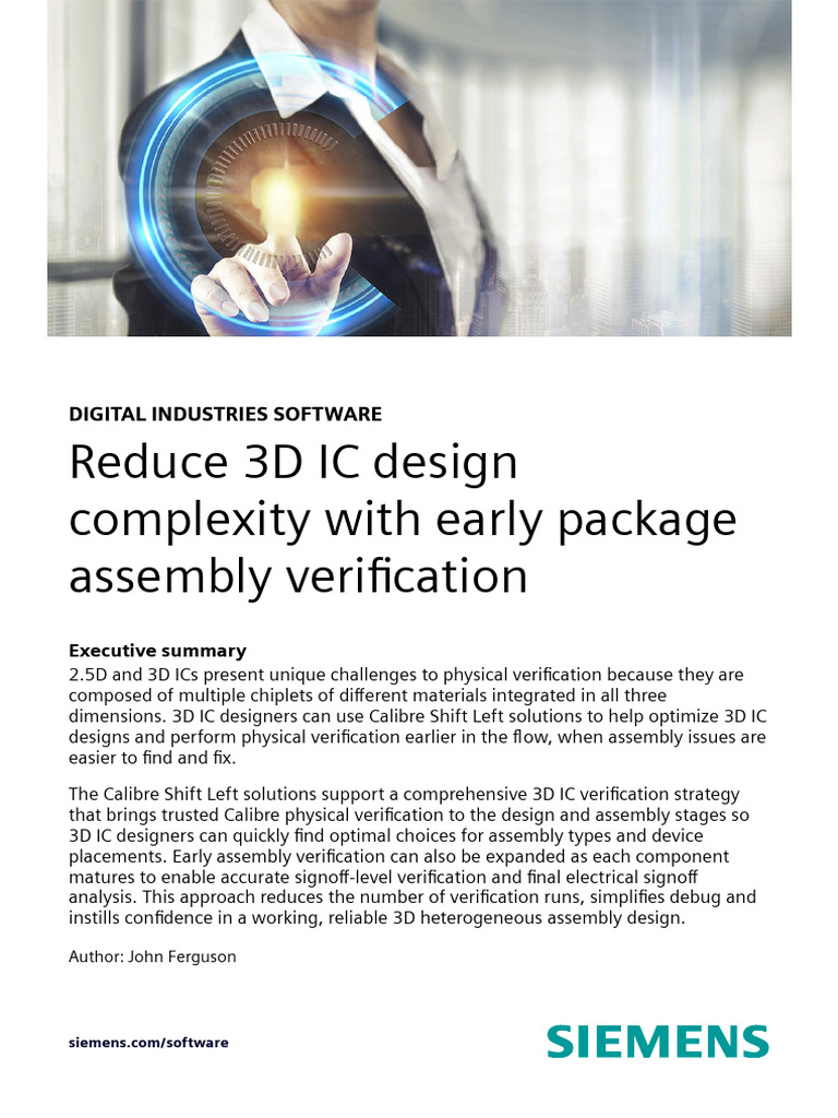 66523reduce 3D IC Design Complexity With Early Package Assembly ...
