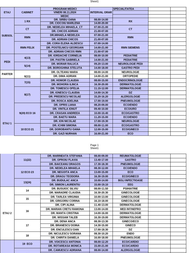 Program Vineri 08.11.2024 (1) 2 | PDF
