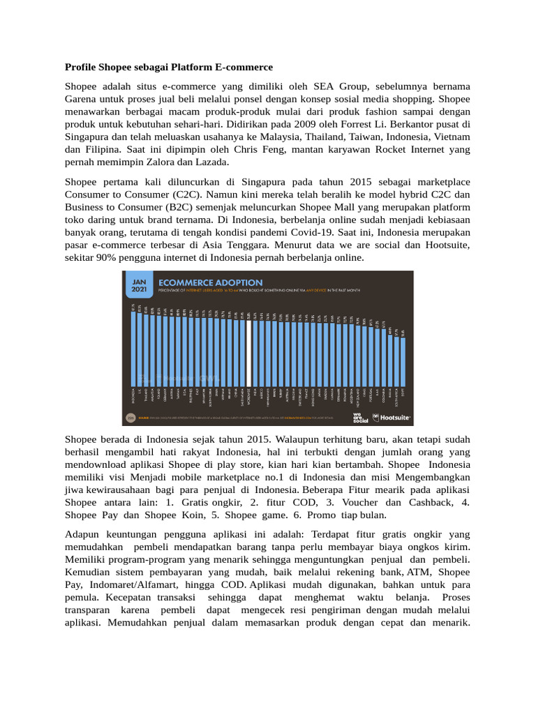 Profil Shopee: E-commerce dan PayLater | PDF