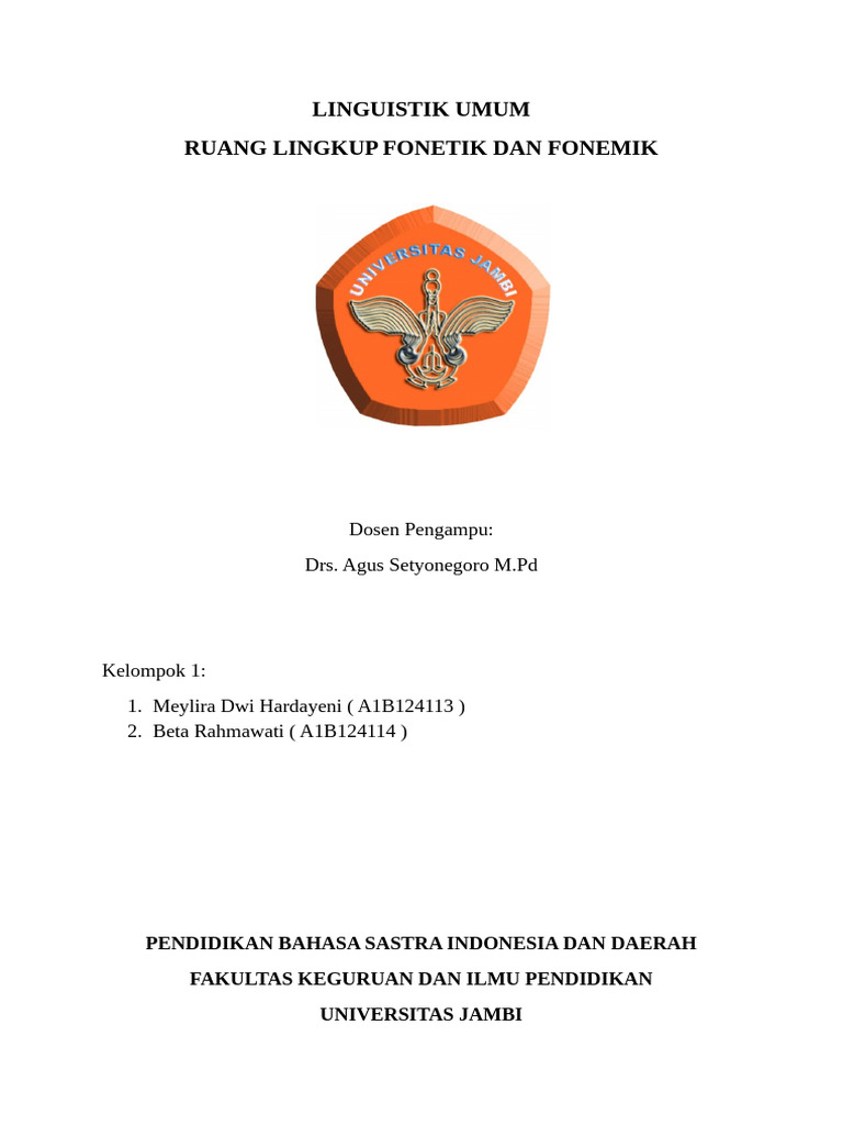 Fonetik Dan Fonemik | PDF