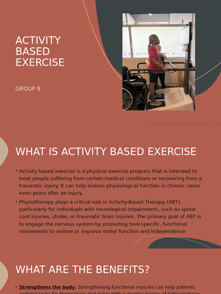 Activity-Based Exercise for Rehabilitation | PDF | Physical Therapy ...