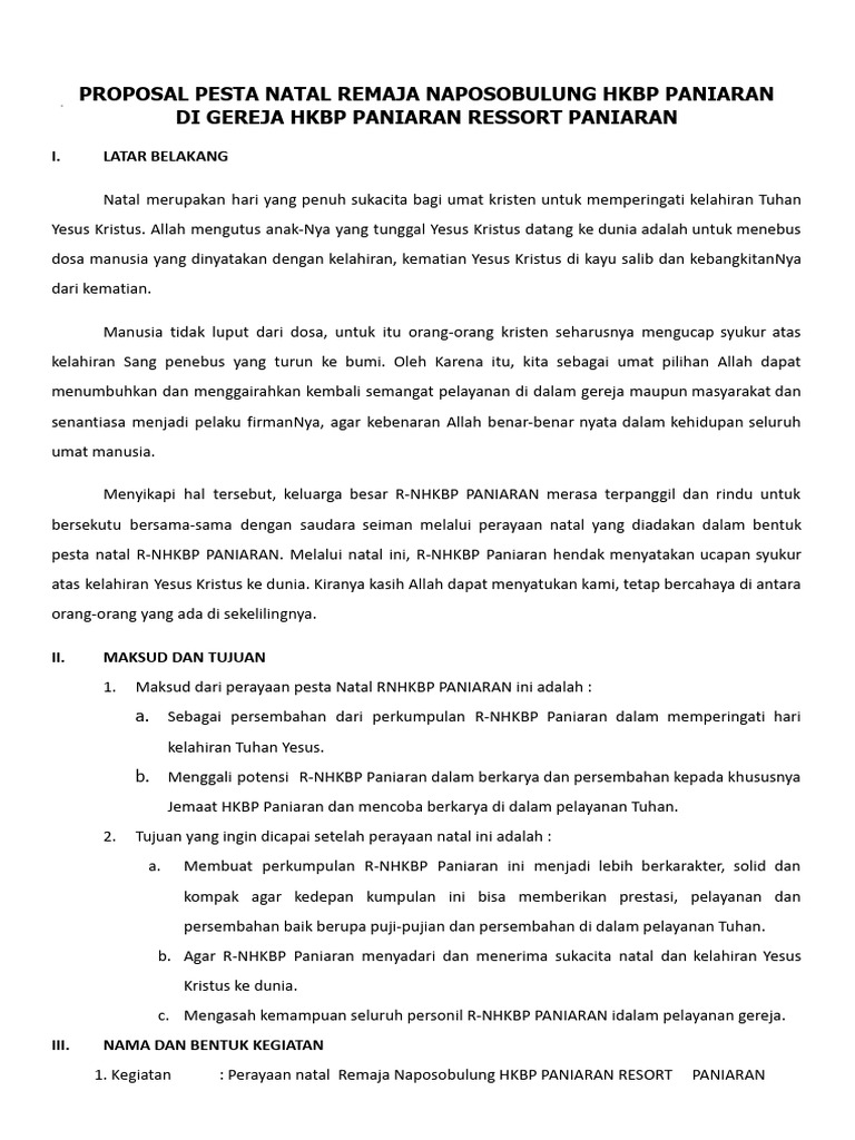 Proposal Natal Rena | PDF