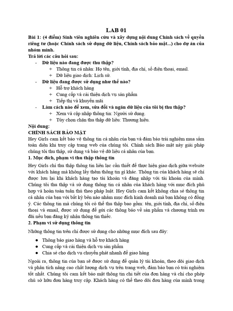 LAB 1,2,3,4 - Nhóm 4 | PDF