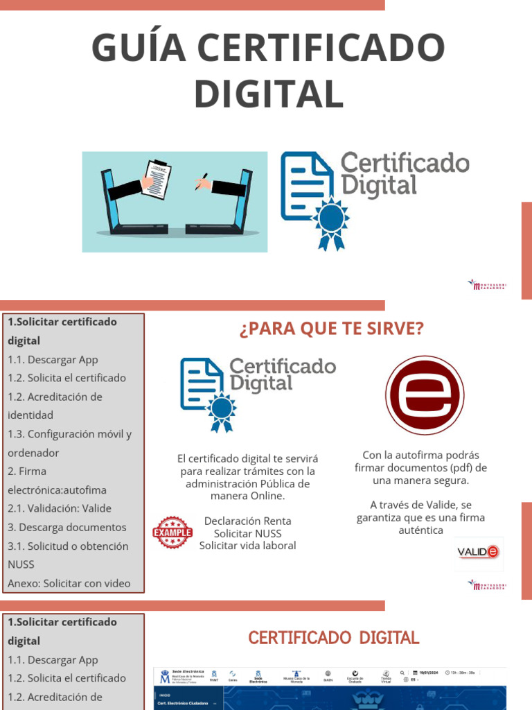 Guia Certificado Digital | PDF | Aplicación movil | Documento de identidad