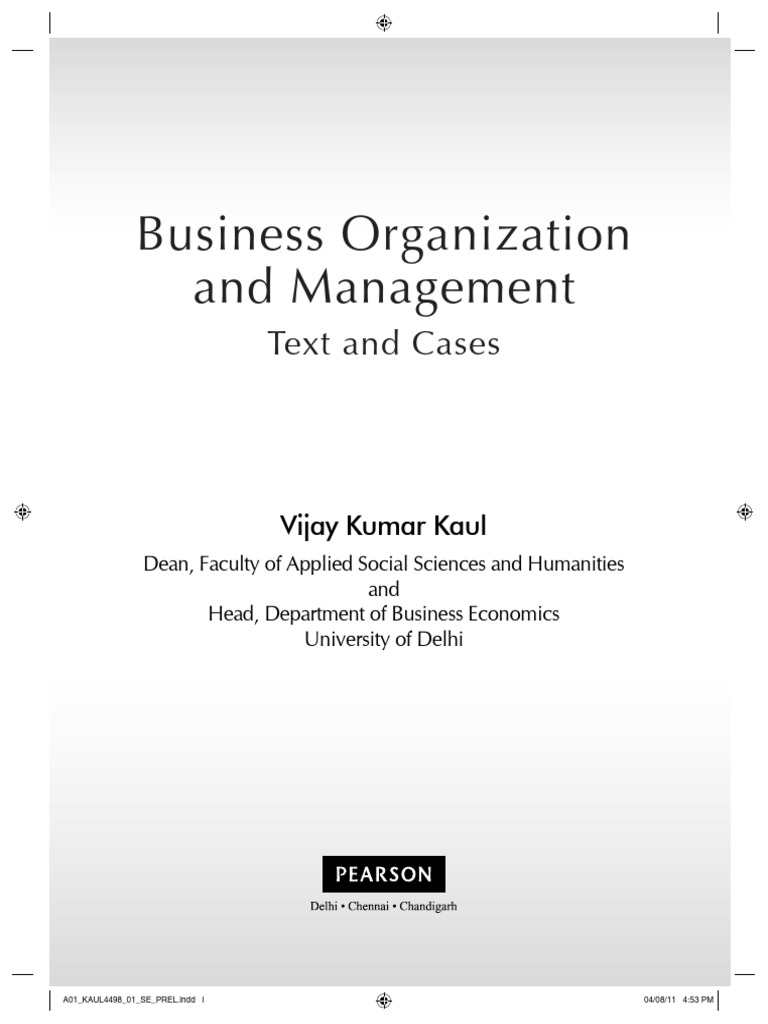Business Organization and Management Tex | PDF | Entrepreneurship | Marketing