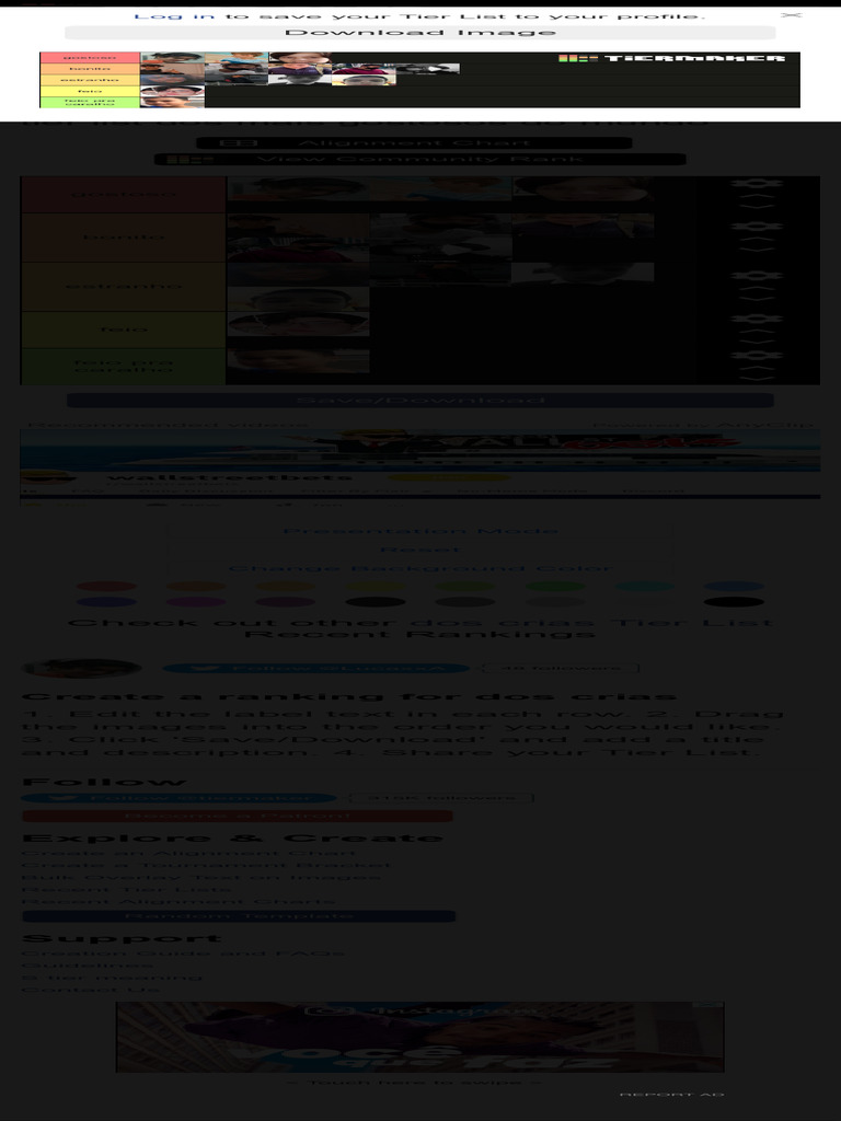 Create A Dos Crias Tier List - TierMaker | PDF