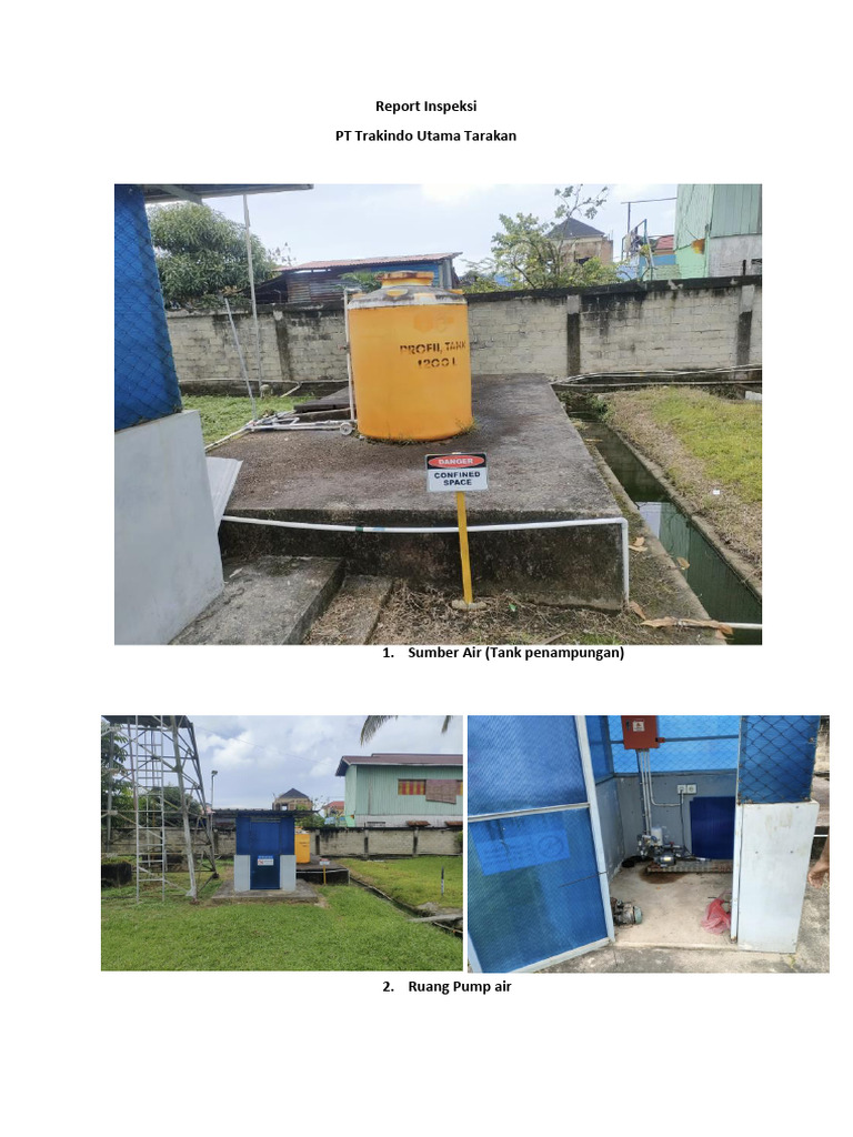 Report Inspeksi Hydrant Portable PT Trakindo Utama Cabang Tarakan | PDF ...