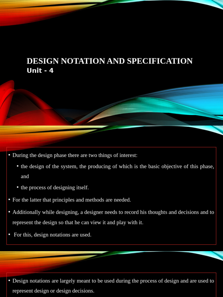 Design Notation and Specification | PDF | Specification (Technical Standard) | System