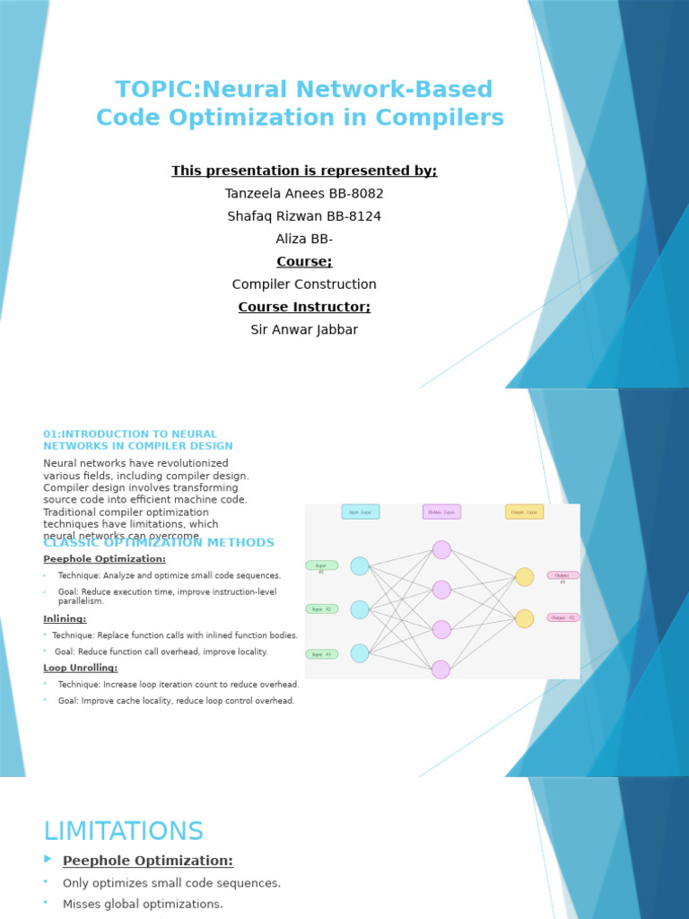 Neural Networks in Compiler Design | PDF | Program Optimization | Artificial Neural Network
