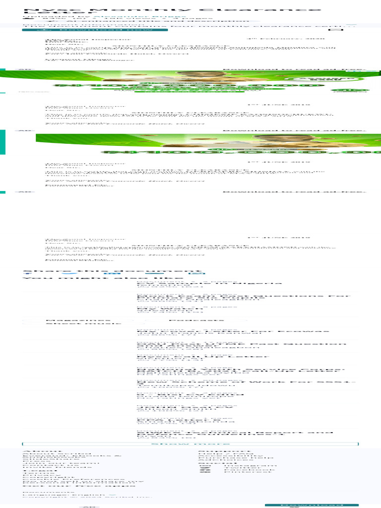 Nysc Monthly Clearance Letter PDF | PDF | Copyright Law | Freedom Of ...