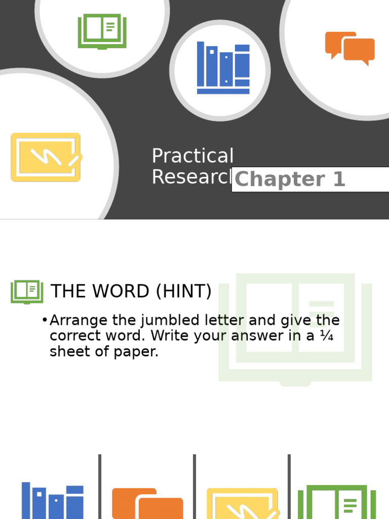 Practical Research II CHAPTER I | PDF | Methodology | Literature Review