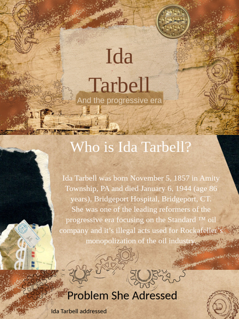 Singer, Hailey Ida Tarbell Project | PDF