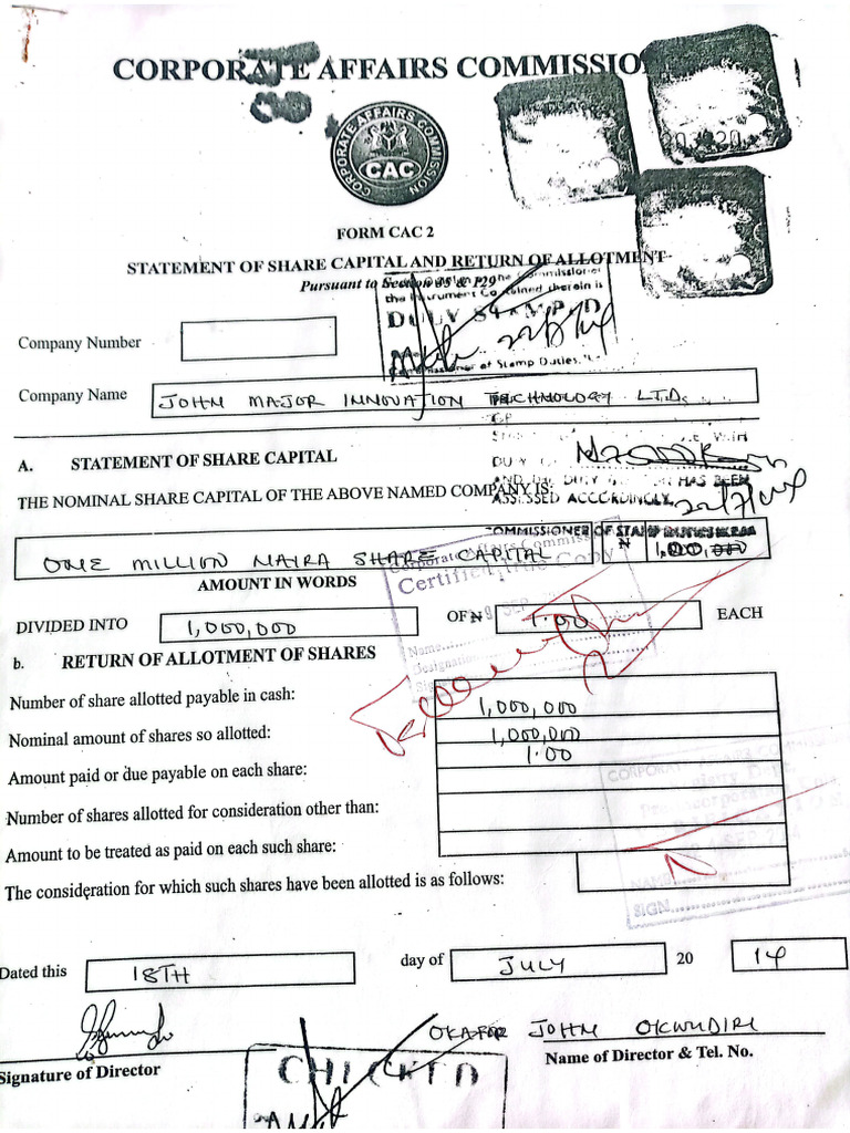 Form 2 John Major Innovation | PDF