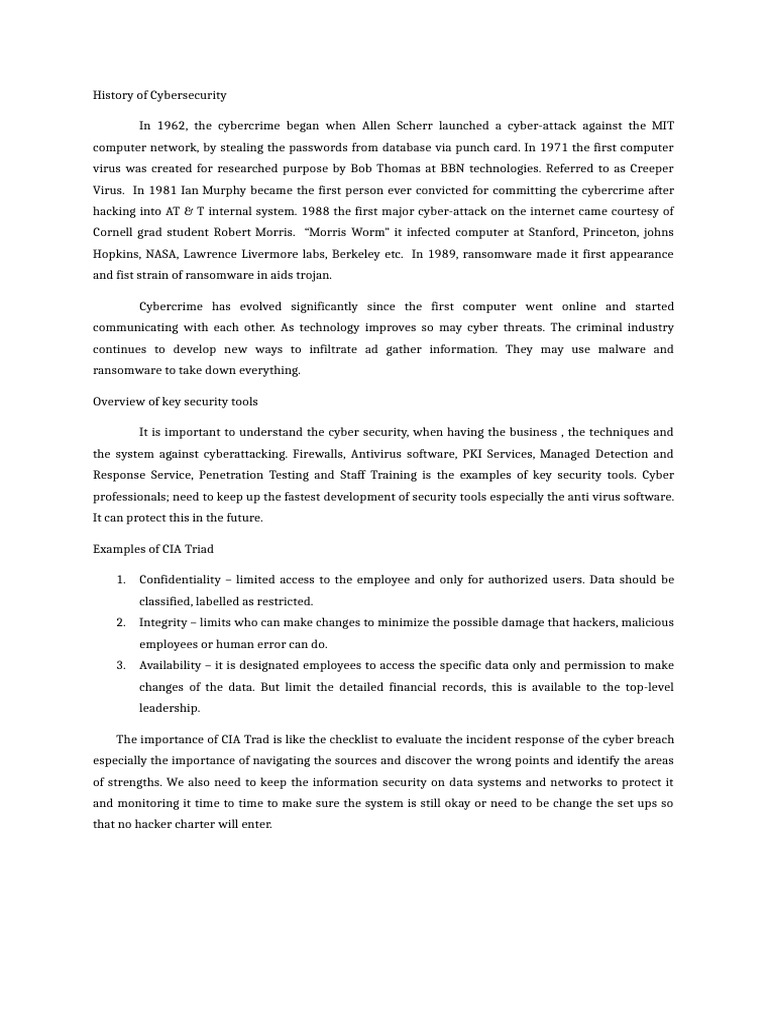 Evolution of Cybersecurity Threats | PDF | Security | Computer Security