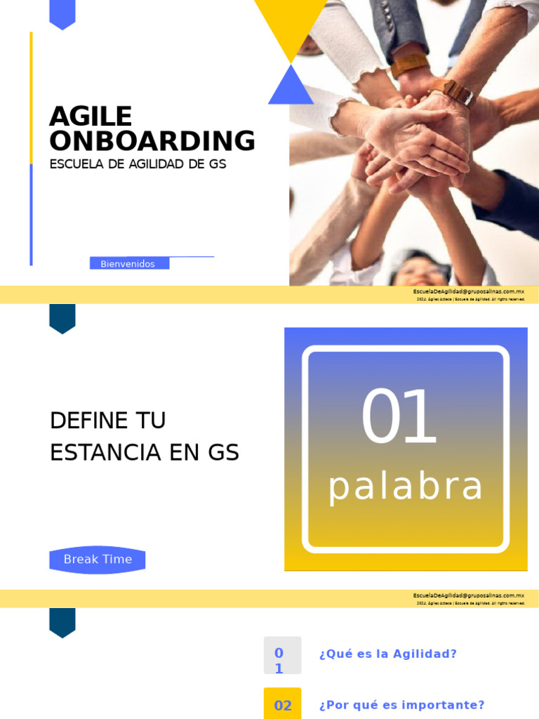 Agile - Onboarding 2024 | PDF | Informática | Tecnologías de la información