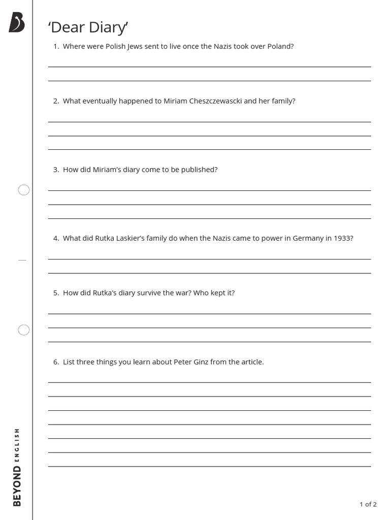 Miriam Cheszczewascki's Diary Insights | PDF | Jews And Judaism | The ...