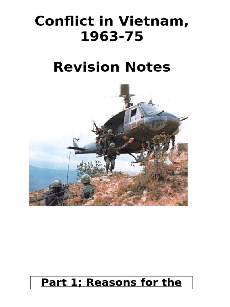 Vietnam Revision Notes | PDF | Vietnam War | Viet Cong