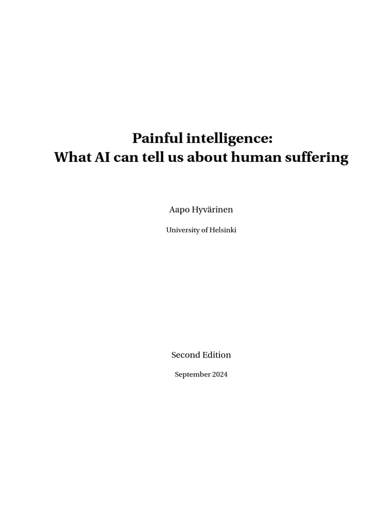 painfull intelligence | PDF | Intelligence (AI) & Semantics | Artificial Intelligence