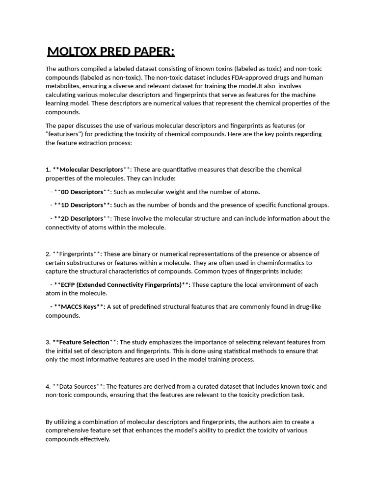 MOLTOX PRED PAPER | PDF | Receiver Operating Characteristic | Machine ...