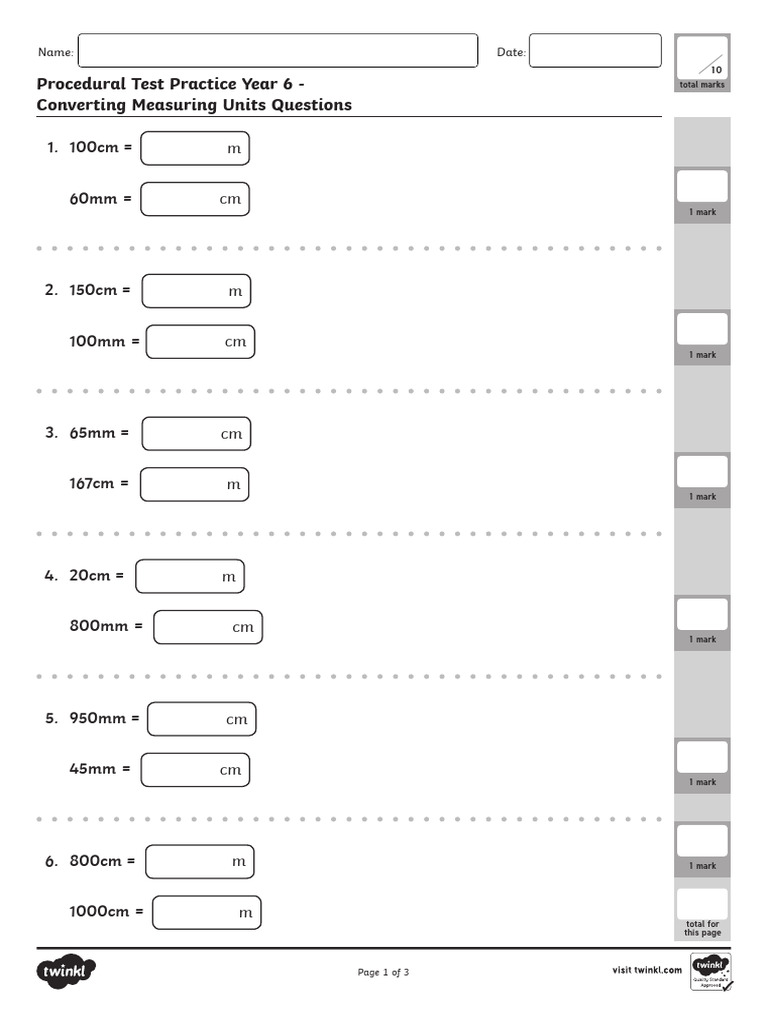 Converting Units | PDF