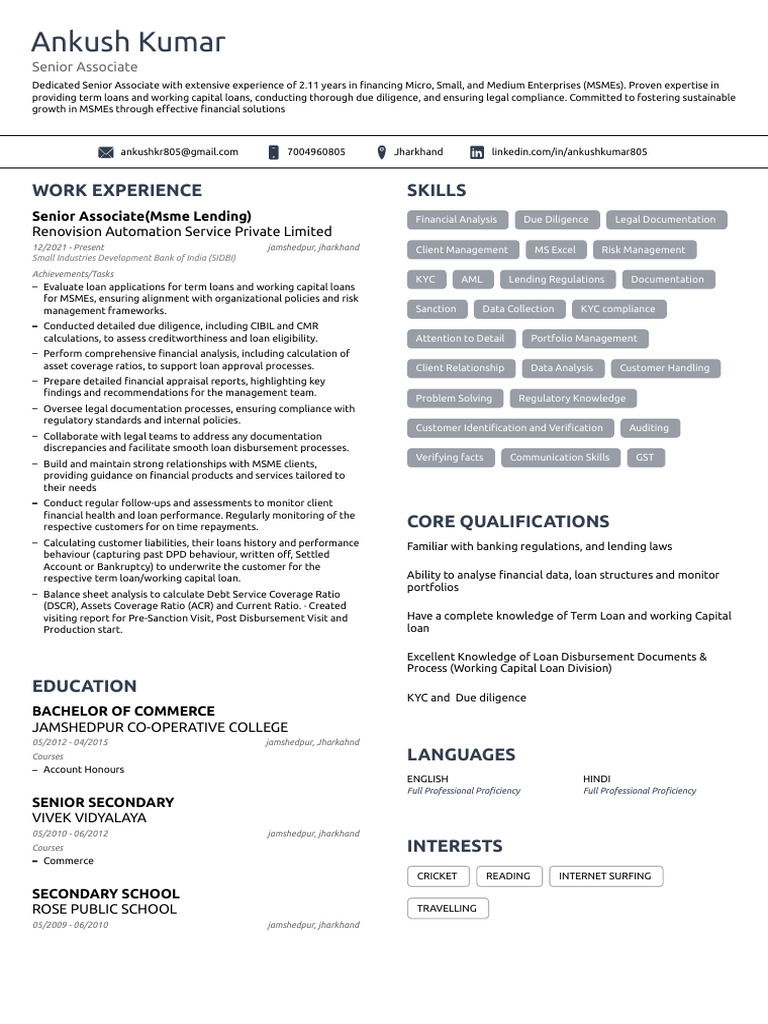 Ankush Kumar | PDF | Regulatory Compliance | Loans