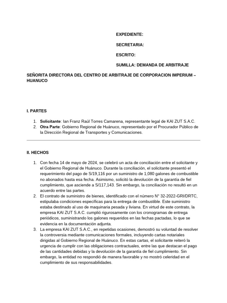 ARBITRAJE | PDF | Caso de ley | Arbitraje