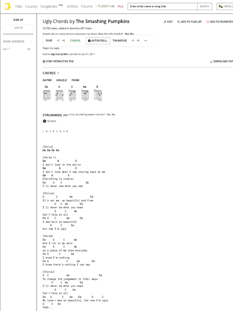 Ugly | PDF | Song Structure | Musical Forms