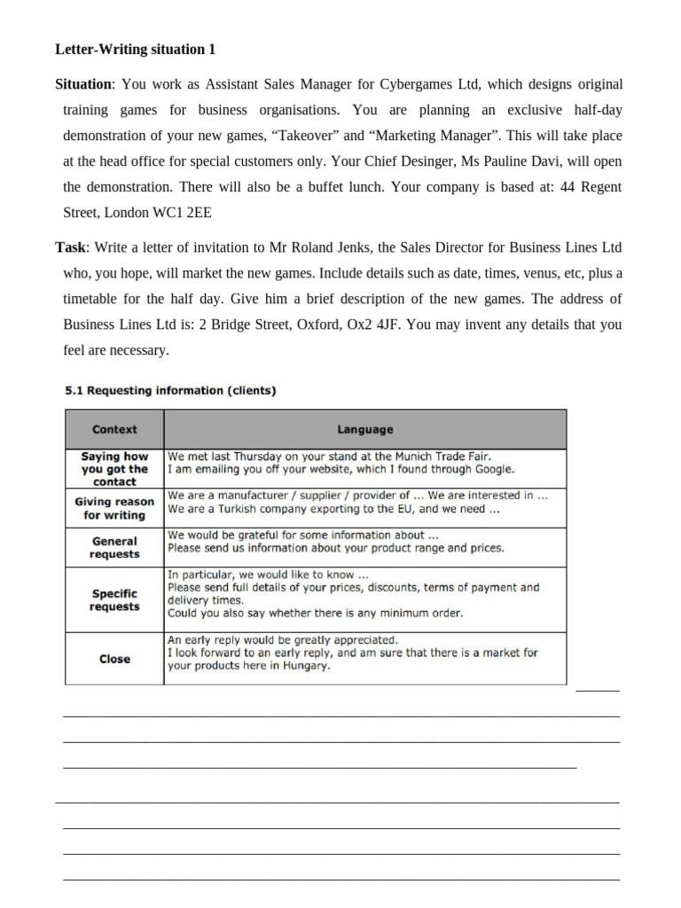 Business Letter - Language Added | PDF