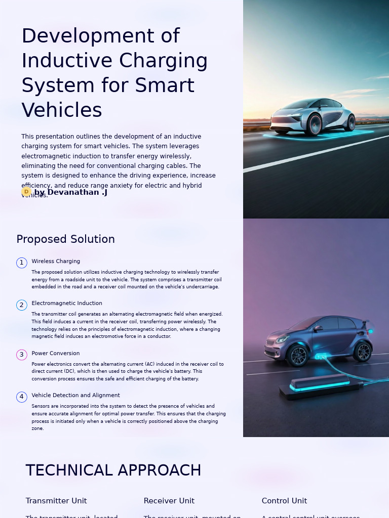 Development Of Inductive Charging System For Smart Vehicles Pdf Electromagnetic Induction