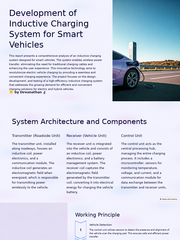 Development Of Inductive Charging System For Smart Vehicles Pdf Transmitter Smart Grid