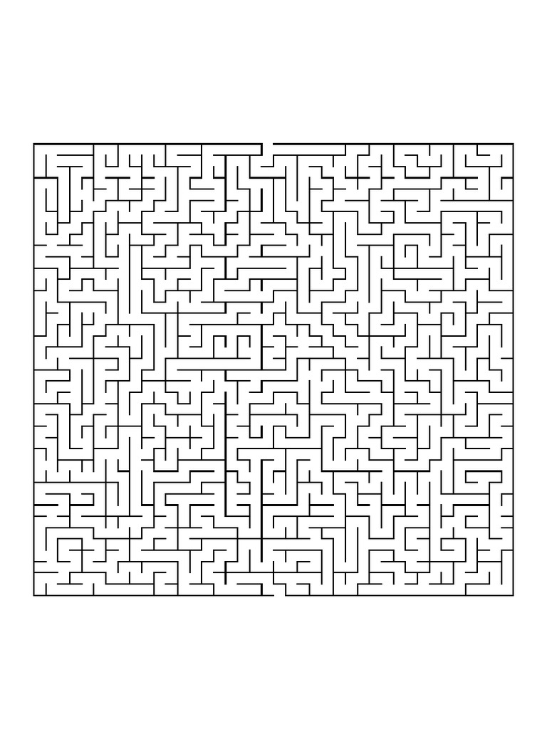 40 by 40 Orthogonal Maze | PDF