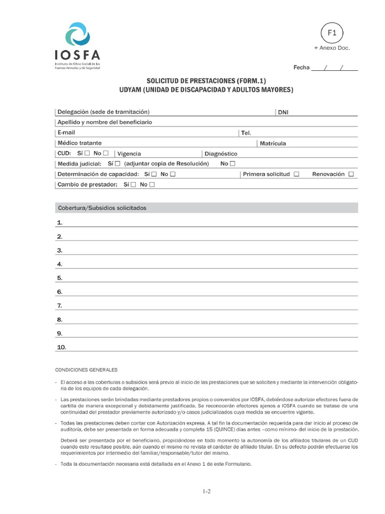 Instructivo Iosfa | PDF