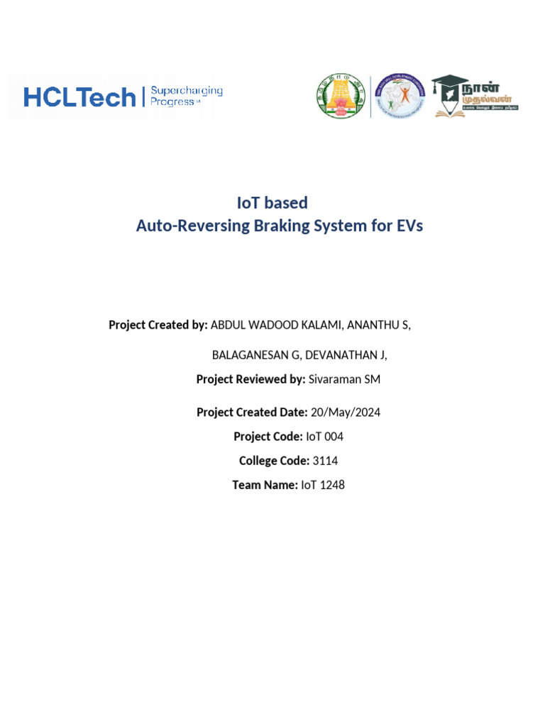 IoT Based Automated Traffic Control System - Project Report | PDF | Internet Of Things | Traffic