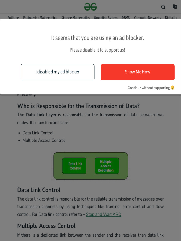 Geeksforgeeks Org Multiple Access Protocols in Computer Network | PDF | Business | Computers