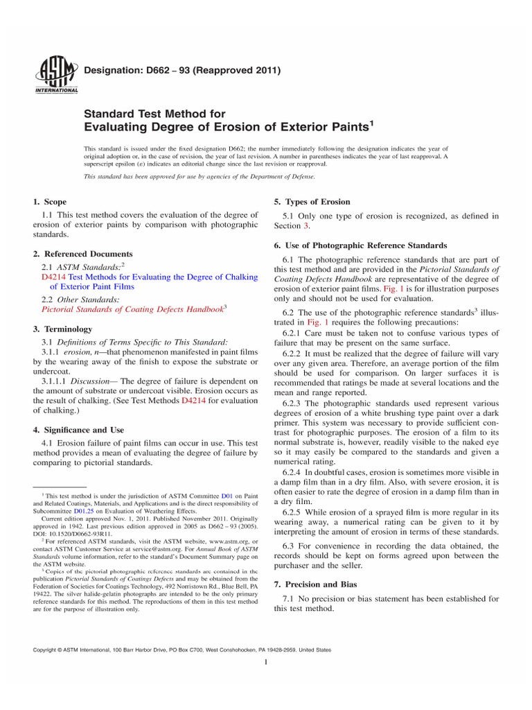 Erosion D662 | PDF