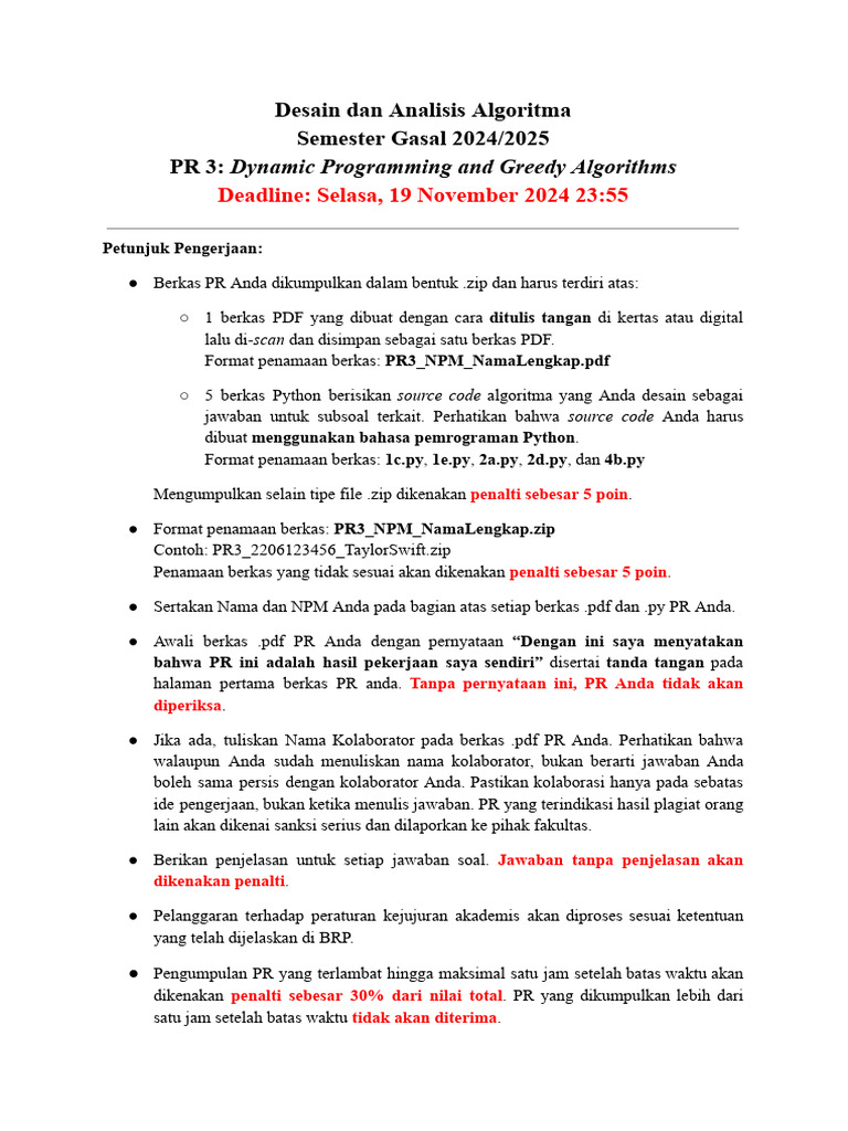 Tugas Algoritma dan Pemrograman | PDF
