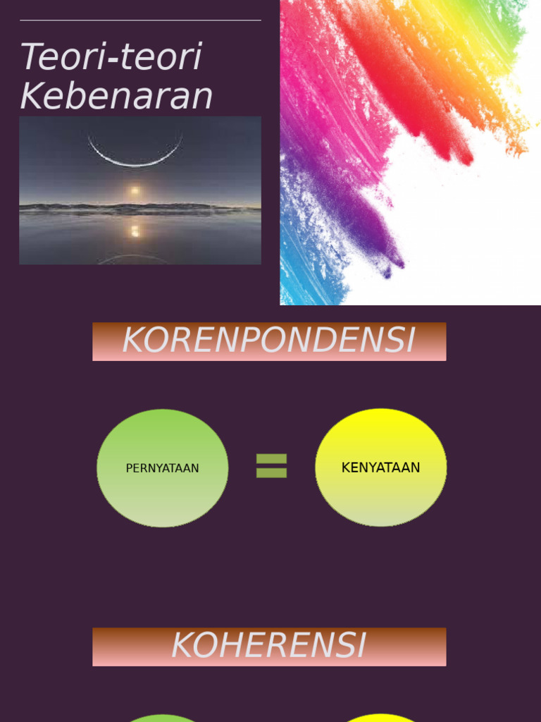9 Teori-Teori Kebenaran | PDF