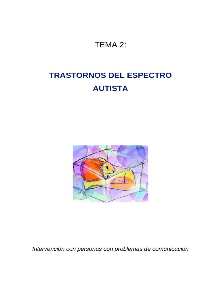 Tema 2. Trastornos Del Espectro Autista | PDF | Espectro autista | Síndrome de Asperger