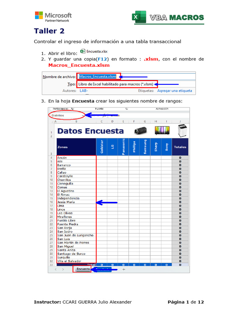 Taller 2 - Controlar el ingreso de información a una tabla transaccional | PDF | Macro ...