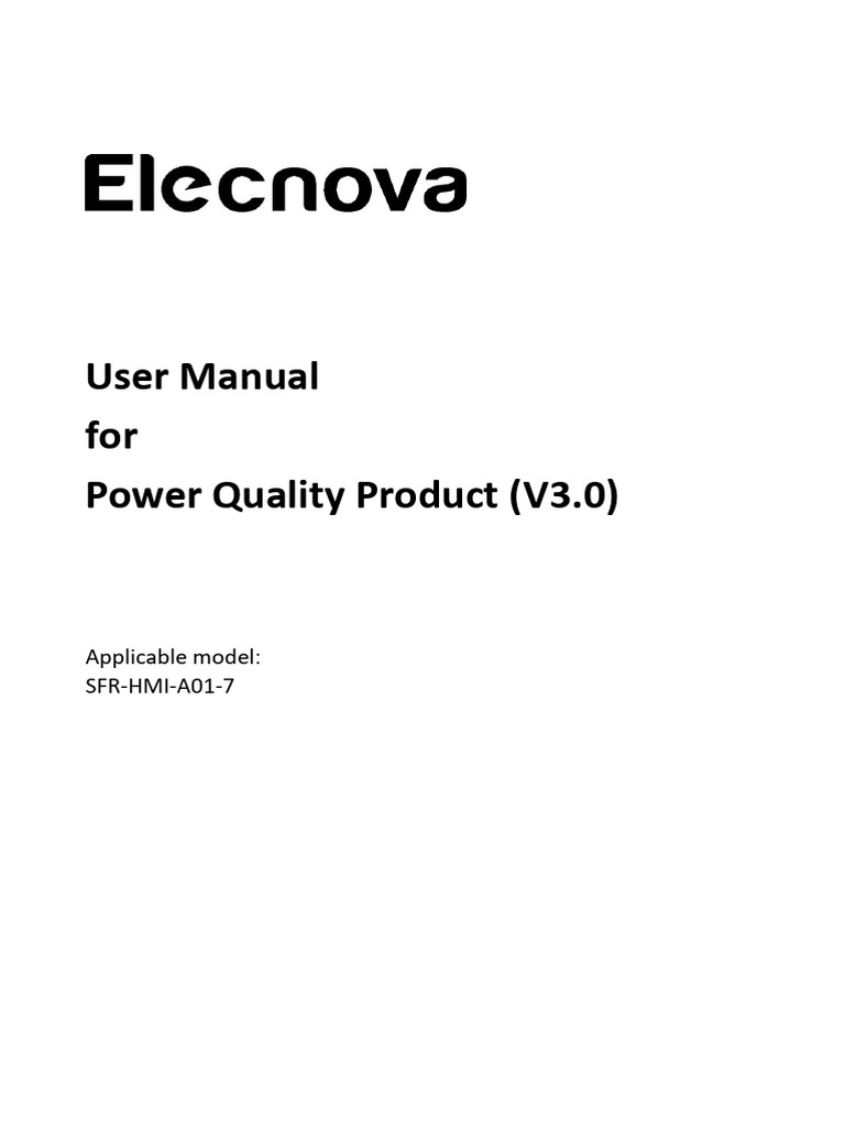 HMI-A01-7 User Manual | PDF | Computer Engineering | Electric Power
