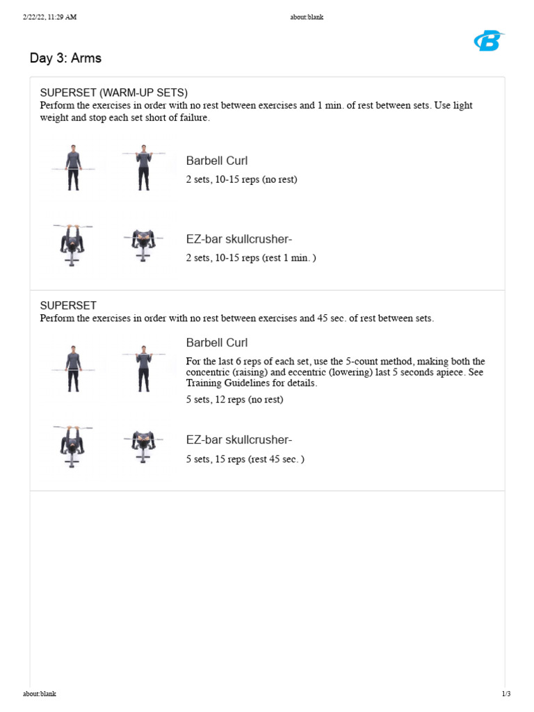 Arms | PDF | Strength Training | Weight