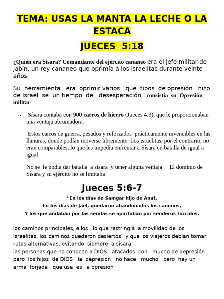 Usas La Manta La Leche o La Estaca | PDF | Oración