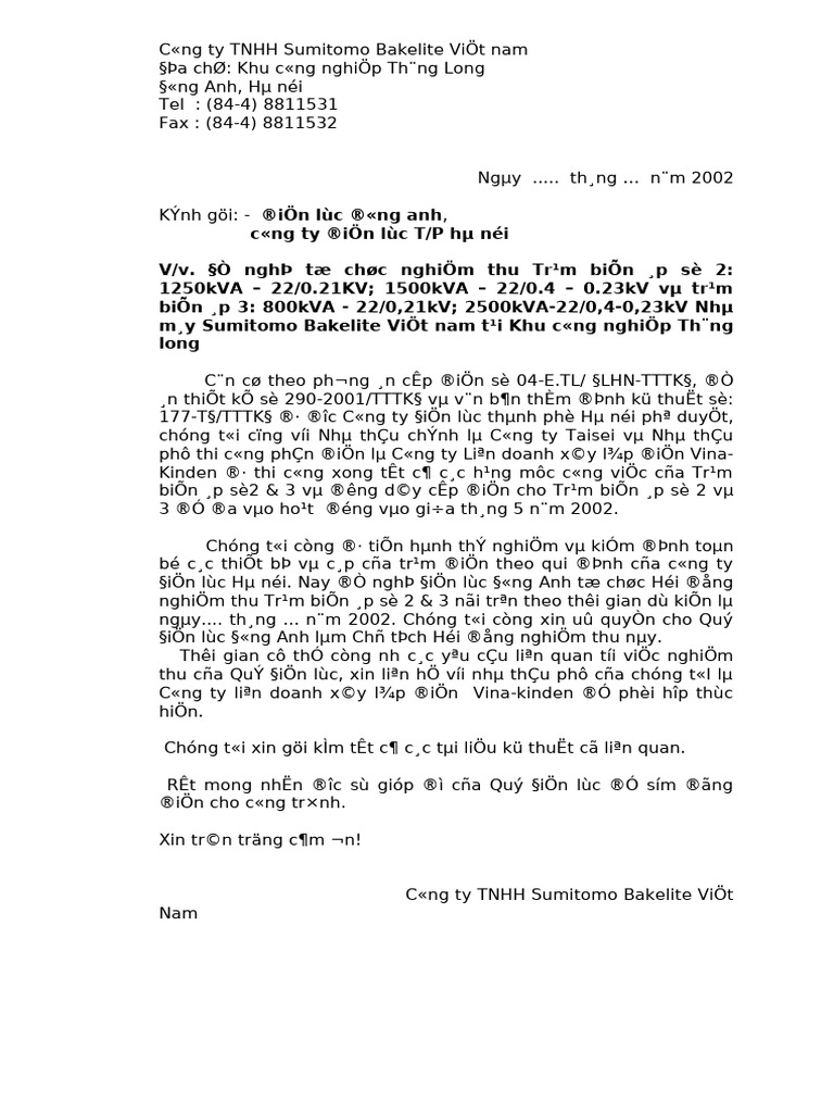 Letter To DA (Sumitomo-Inspection SS2&3) | PDF