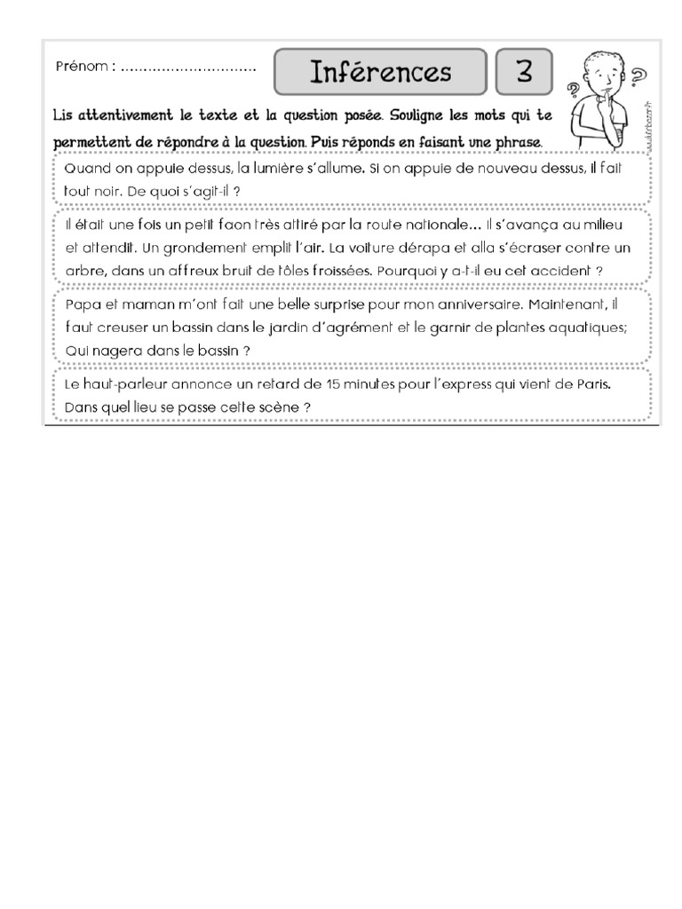 Inference 3 Eleve | PDF