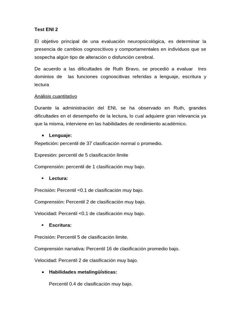 Modelos Test ENI 2 1 | PDF | Aprendizaje | Ciencia cognitiva