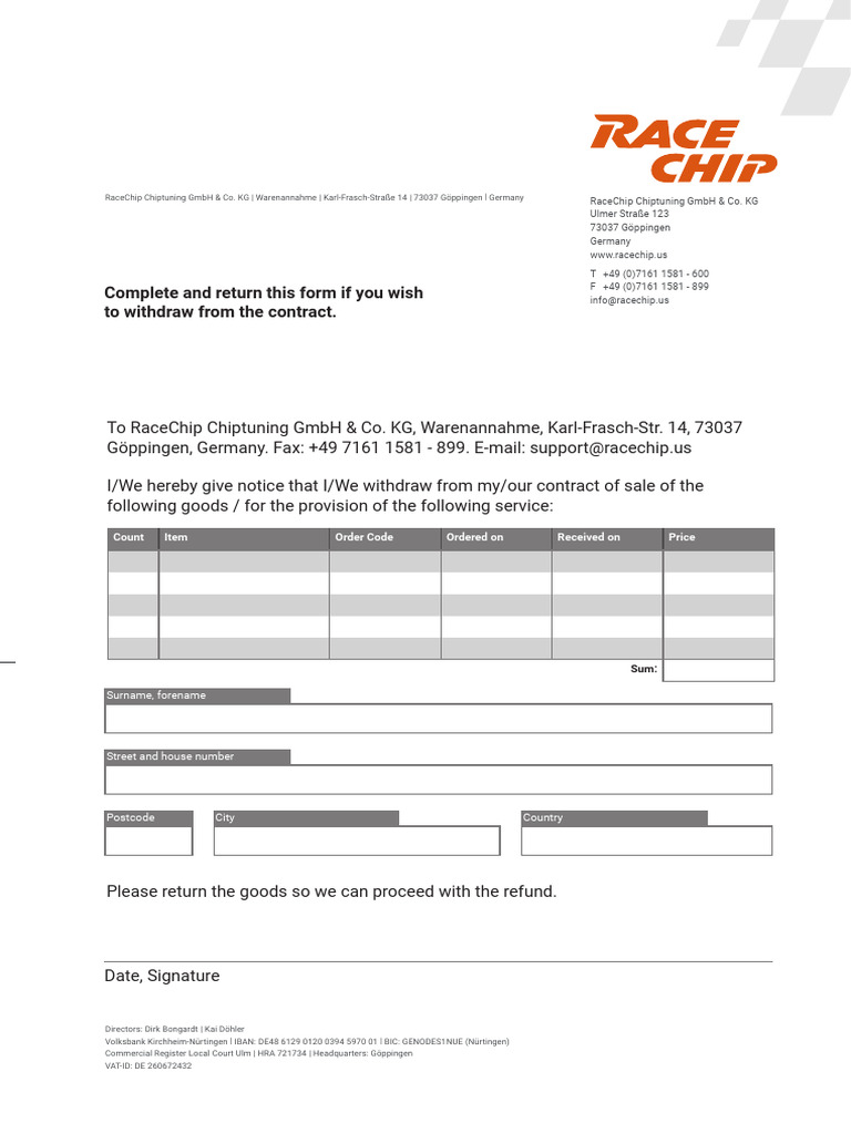 Withdrawal Form | PDF