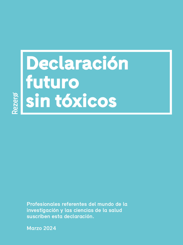Declaración sobre Tóxicos y Salud Pública | PDF | Toxicidad | Residuos