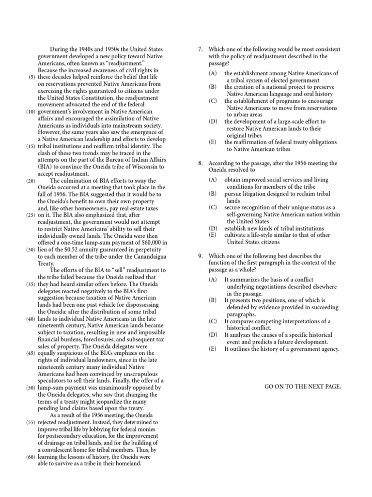 Long Reading - During The 1940s and 1950s The United States | PDF ...